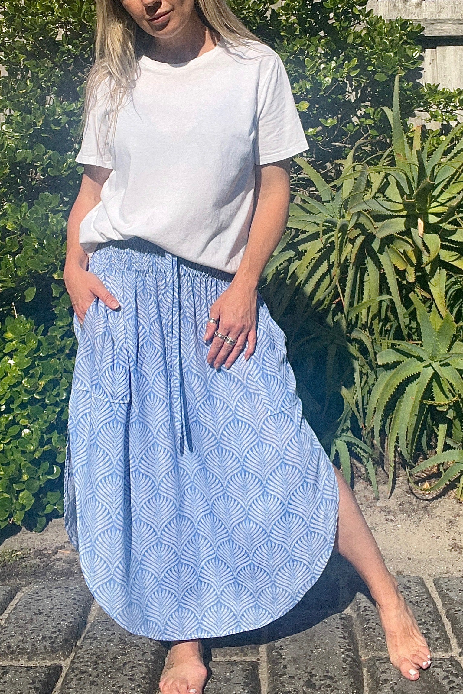 Bijou ONE SIZE Samsara Midi Skirt Light Sage – Bijou The Label