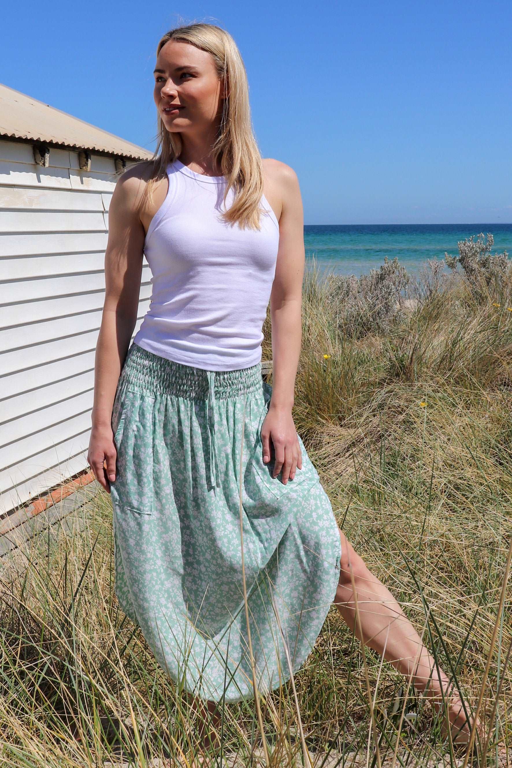 Bijou ONE SIZE Samsara Midi Skirt MAGNOLIA MINT – Bijou The Label